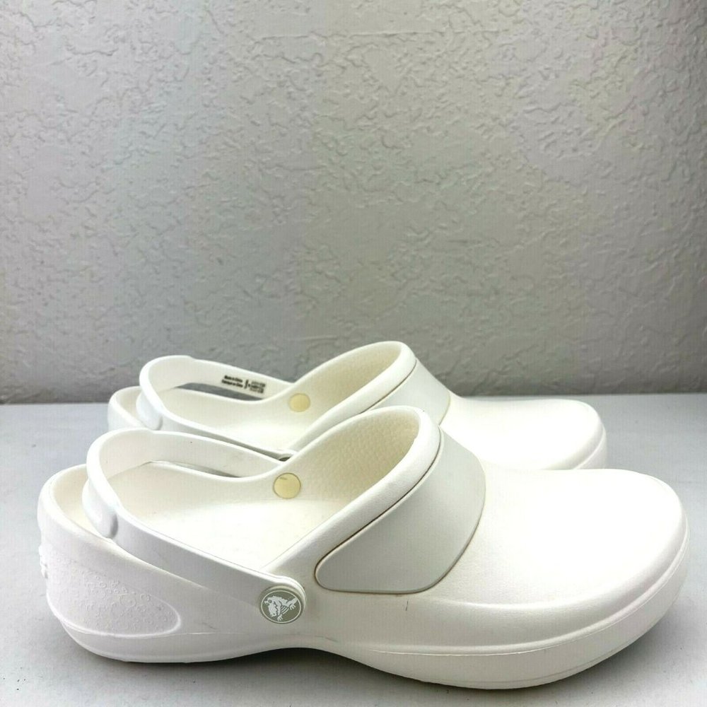 Crocs Womens Mercy Slip Resistant Nursing Work White … - Gem